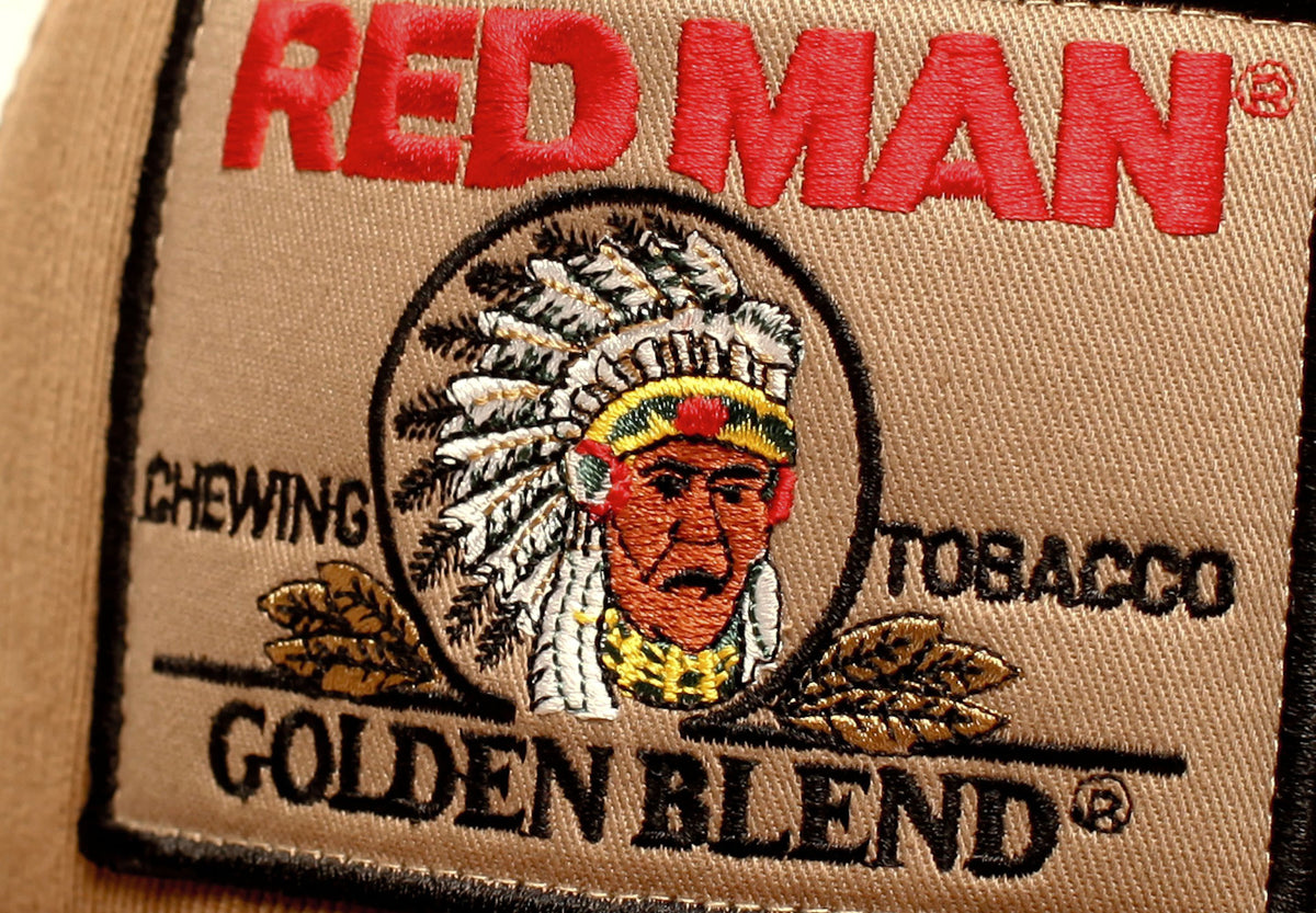 Red Man Chewing Tobacco Patch Truckers Hat Cap Corduroy Brown – capenvy.com